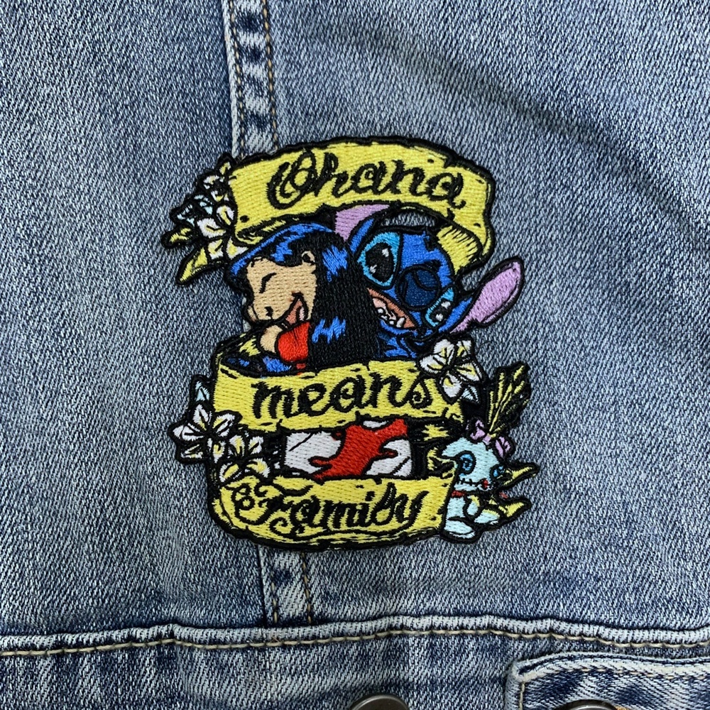 Disney Lilo & Stitch Denim Jacket W Aggretsuko Pins S… - Gem